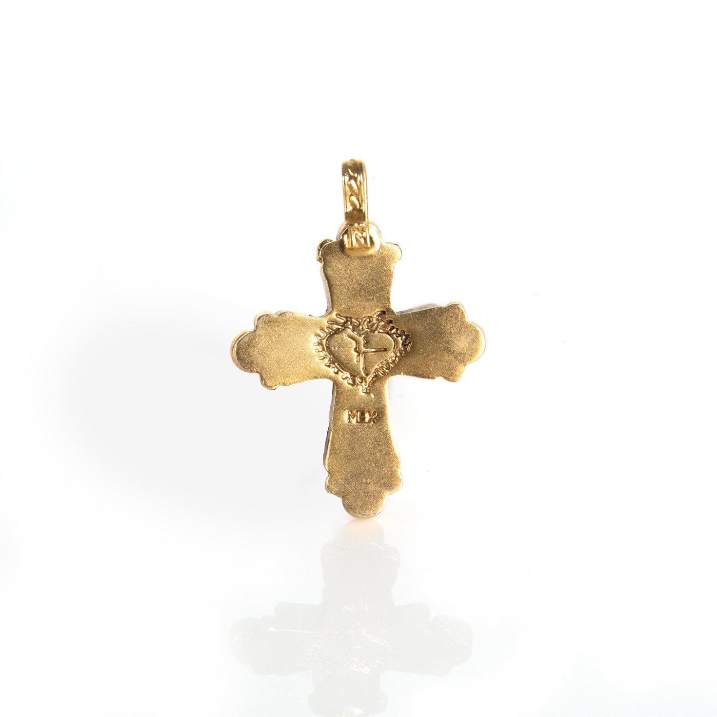 Maria Cross Medallion – Virgins Saints & Angels