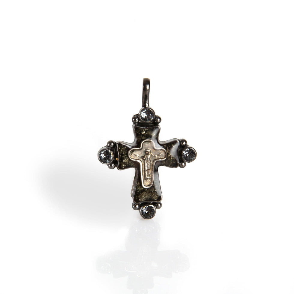 Maria Cross Medallion – Virgins Saints & Angels