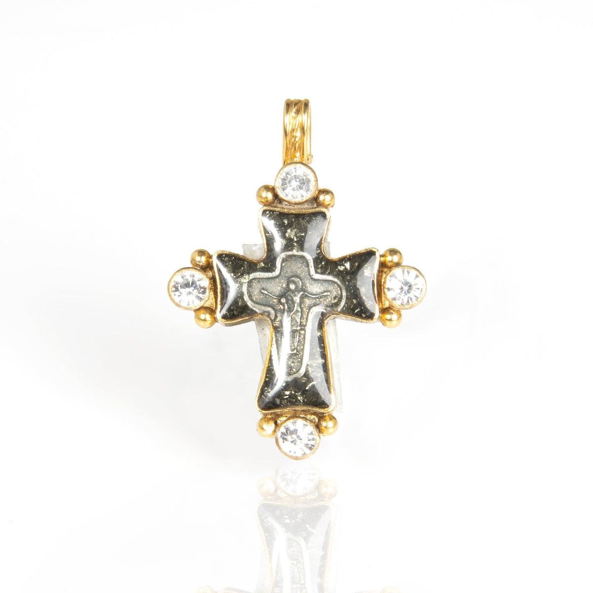 Maria Cross Medallion – Virgins Saints & Angels